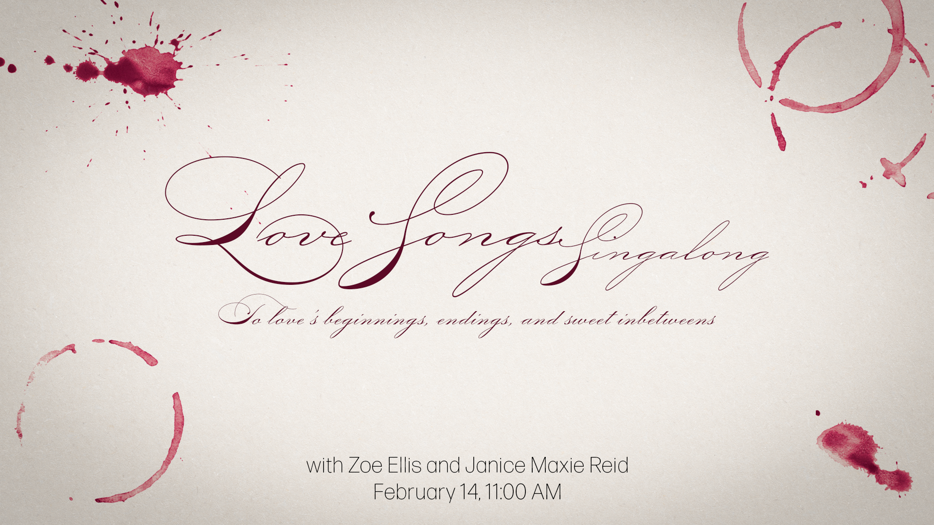 Love Songs Singalong with Zoë Ellis and Janice Maxie Reid | The Freight